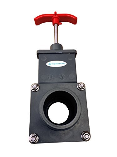 FibroPool Above Ground Pool Gate Valve - 1 1/2 inch - Dual Threaded Shut Off Slice Adapter for Swimming Pools