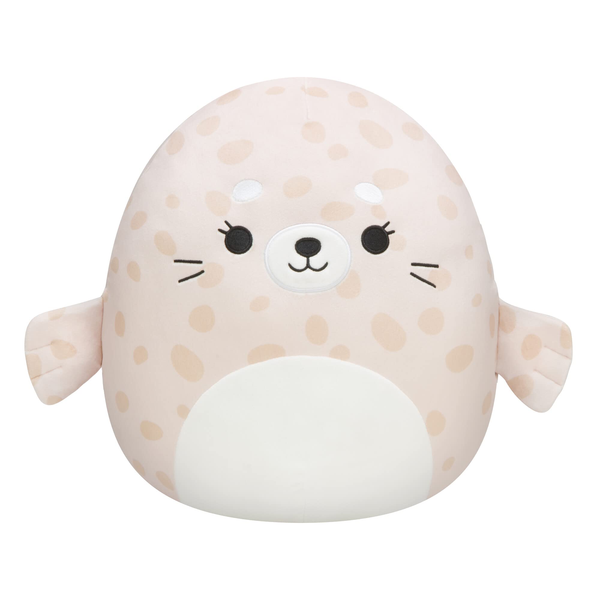 Squishmallows Original 14-Inch Lilou Beige Spotted Seal with White Belly - Large Ultrasoft Official Jazwares Plush
