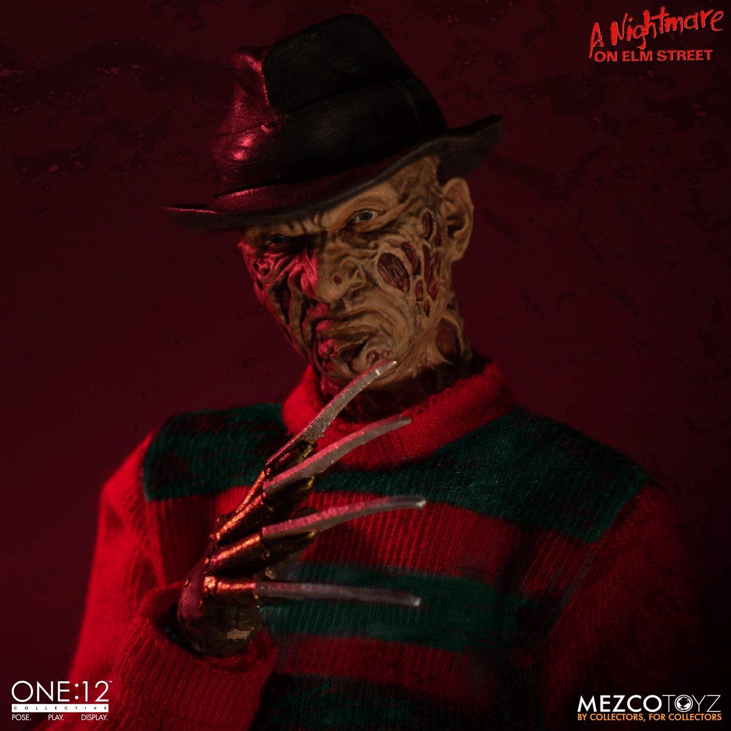 Mezco One: 12 Collective: A Nightmare On Elm Street: Freddy Krueger Action Figure, Multicolor