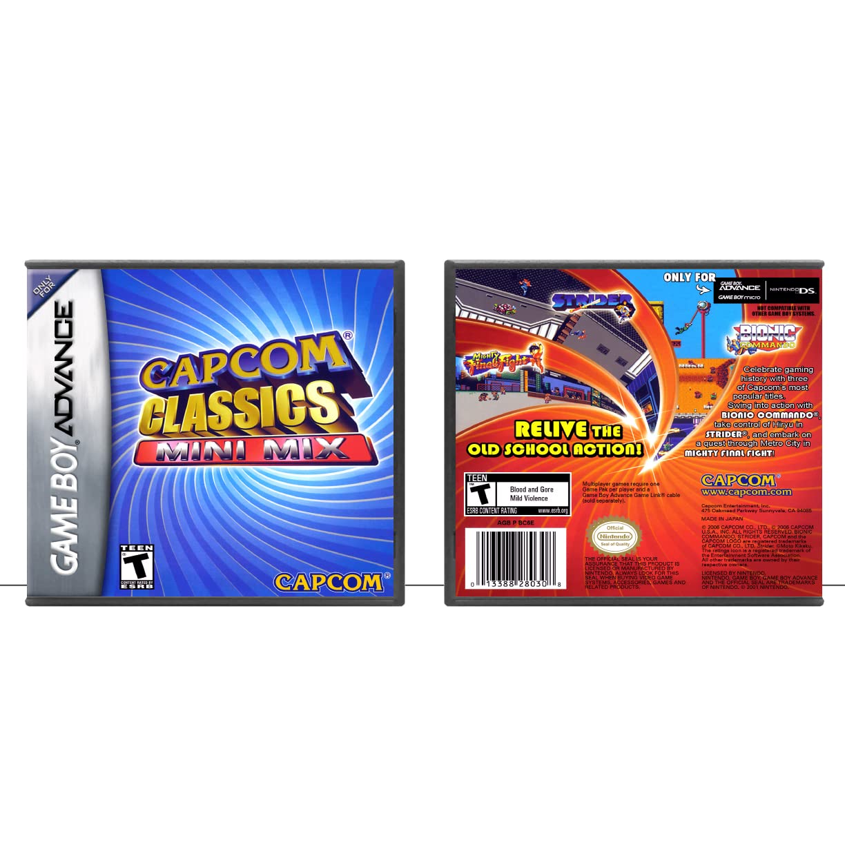 Capcom Classics Mini Mix | (GBA) Game Boy Advance - Game Case Only - No Game