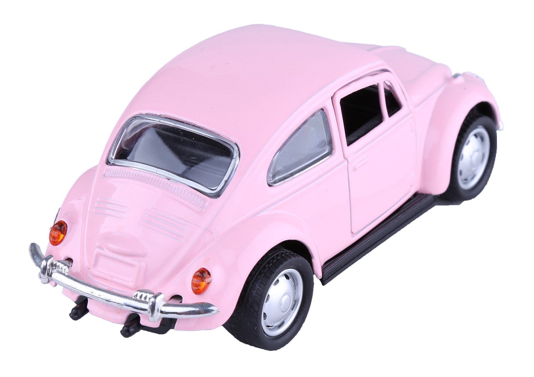 Berry President 1967 Classic Beetle Bug Vintage 1/32 Scale Diecast Metal Pull Back Car Model Toy for Gift/Kids (Pink)
