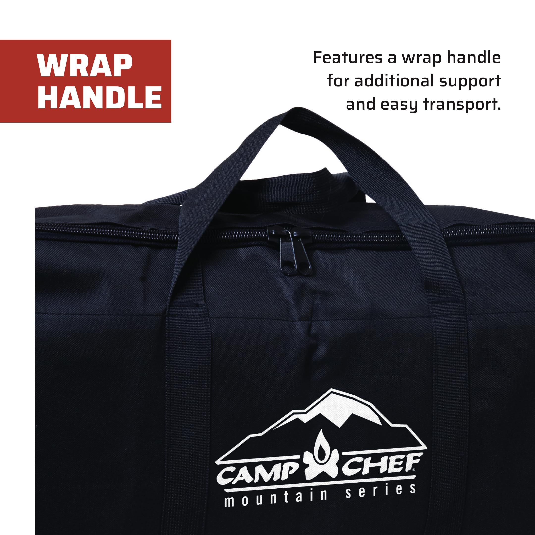 Camp Chef Bag for Compact Cooking System - For Mountain Series Stoves - Easily Store Propane Bottles & Compact Cooking Systems - Carefully Transport Your Camp Stove - Durable, Secure Carry Bag