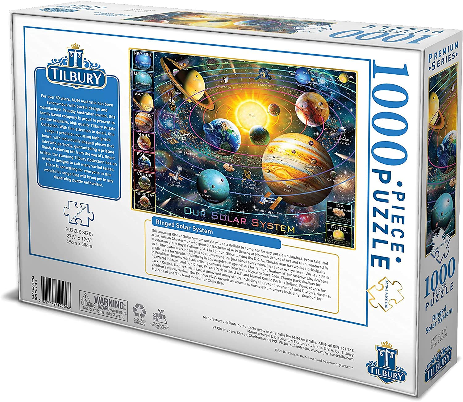 TILBURY Premium Jigsaw Puzzle - 1000 Piece Puzzle - A Brilliant Solar System Puzzle. The Perfect Jigsaw Puzzle For The Whole Family And Great Games For Adults