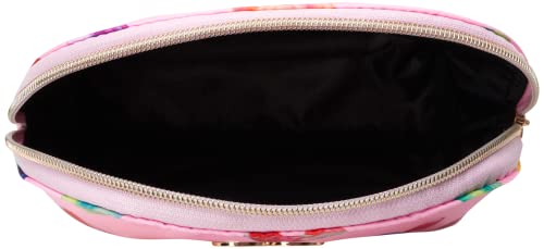 Juicy Couture Women's Toiletries Bag - Cosmetics Dome Bag for Travel, Multifunctional Organizer Pouch, Rainbow Heart