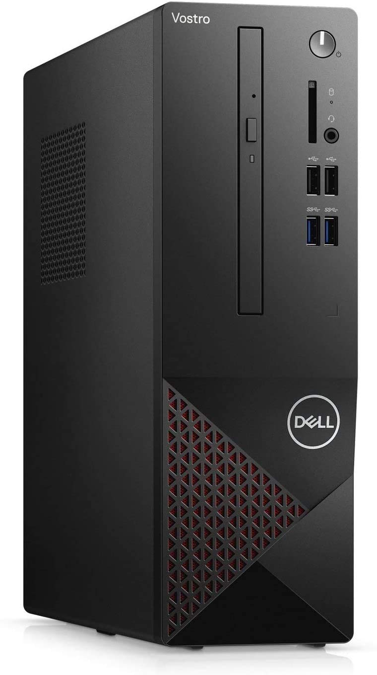 Dell Vostro 3000 Small Form Factor Business Desktop, Intel Quad-Core i3-10100 (up to 4.3 GHz), 16GB Memory, 1TB SSD, DVD-RW, WiFi, HDMI, VGA, Win10 Pro, Black