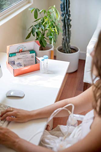 Lactation Lab Breast Milk Nutritional Analysis Kit - Standard: Tests for Calories, Carbohydrates, Protein, Fat, Calcium, Iron, Vitamins A, C and B-12.