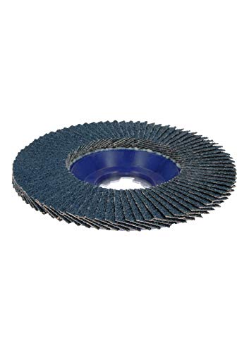 BOSCH FDX2750060 1-Piece 5 In. X-LOCK Flap Disc 60 Grit Compatible with 7/8 In. Arbor Type 27 for Applications in Metal Blending and Grinding