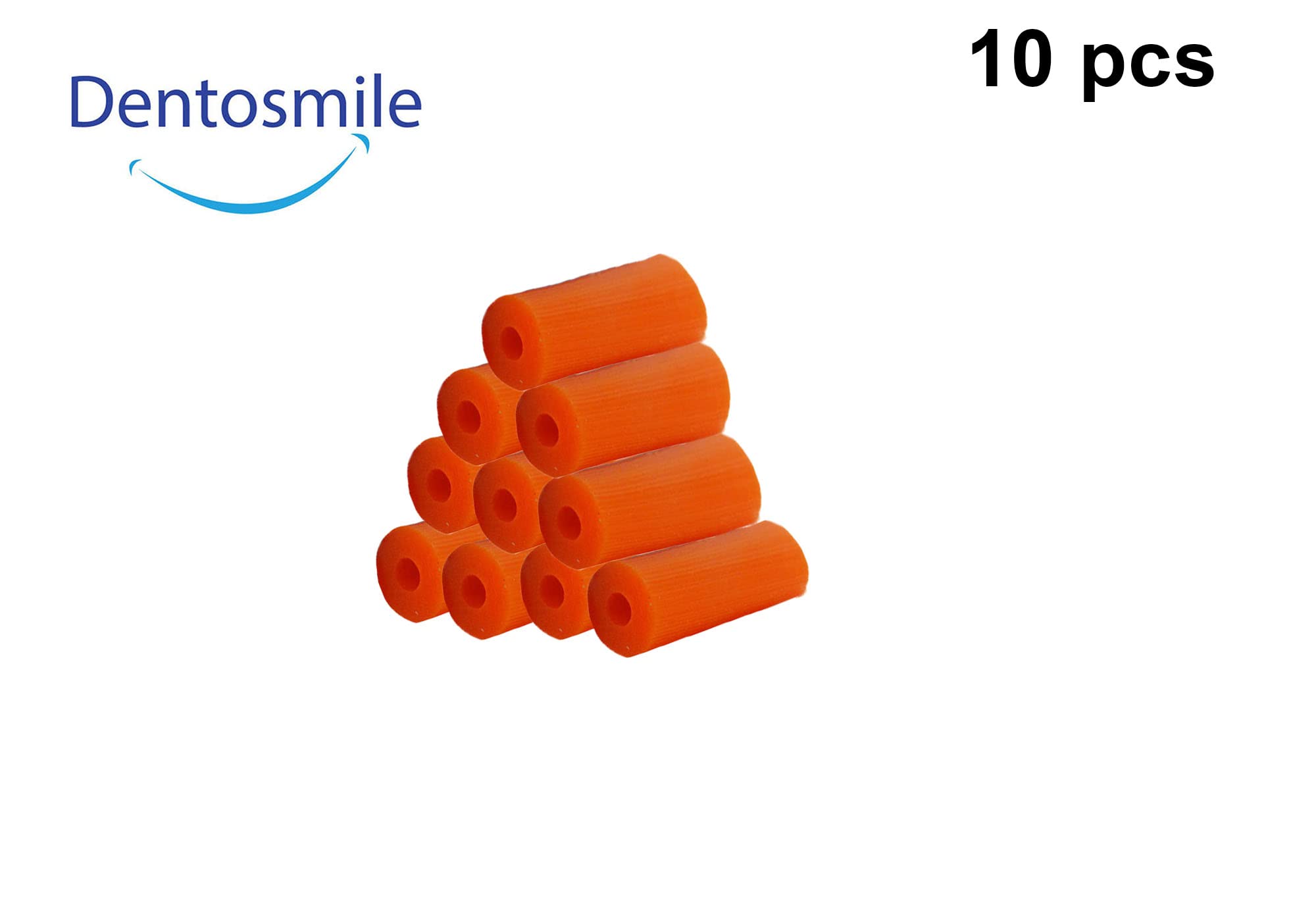 Dentosmile Chewies Seater for Invisalign Aligner Chompers Trays in Orange Colour with Carry Case