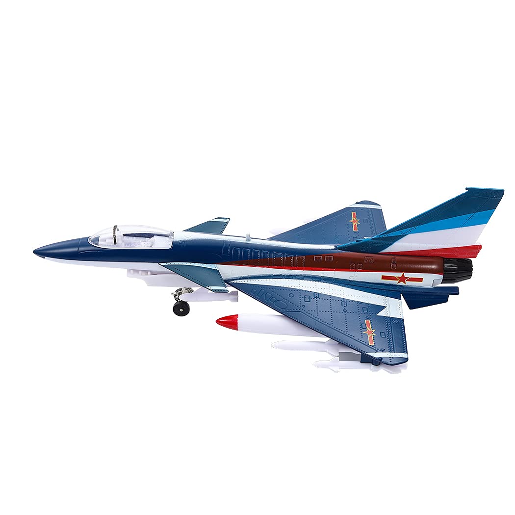 Taktik Metal Airplane Model Kit Blue Stealth Bombers and Fighter Planes Pull Back Aircraft Real Jet Sound Plane Models Toys for Boys, Girls and Adults