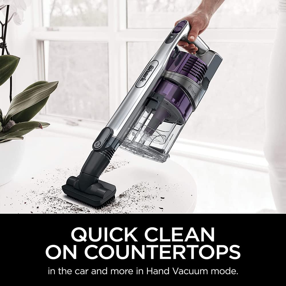 Shark IZ440H Vertex DuoClean PowerFins Cordless Stick Vacuum Cleaner Bundle with 1 YR CPS Enhanced Protection Pack (CRTE9SRKIZ440HRB) (Renewed)