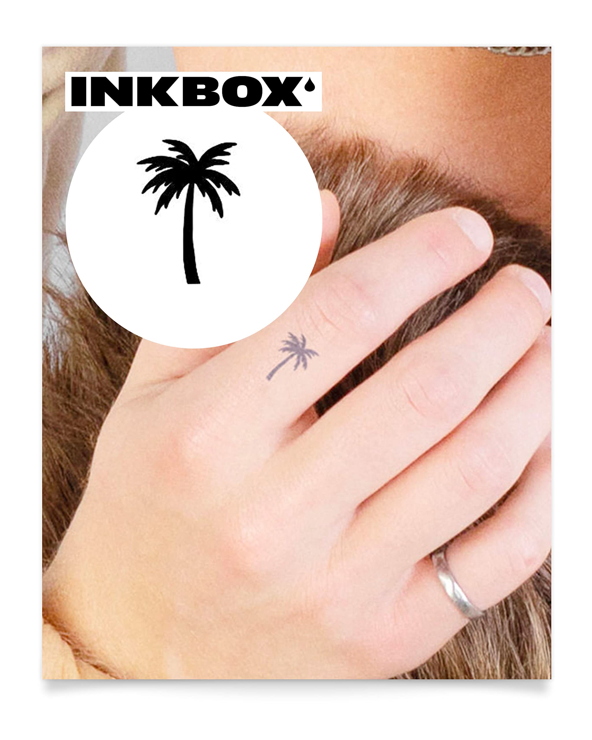 Inkbox Temporary Tattoos, Semi-Permanent Tattoo, One Premium Easy Long Lasting, Water-Resistant Temp Tattoo with For Now Ink - Lasts 1-2 Weeks, Isla, 1 x 1 in