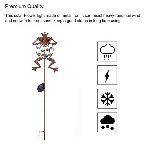 Chlggzw Solar Garden Lights Frog Shape Light LED Lamp Waterproof Solar Led Lights Outdoor Lighting Night Light for Decorative Home Garden