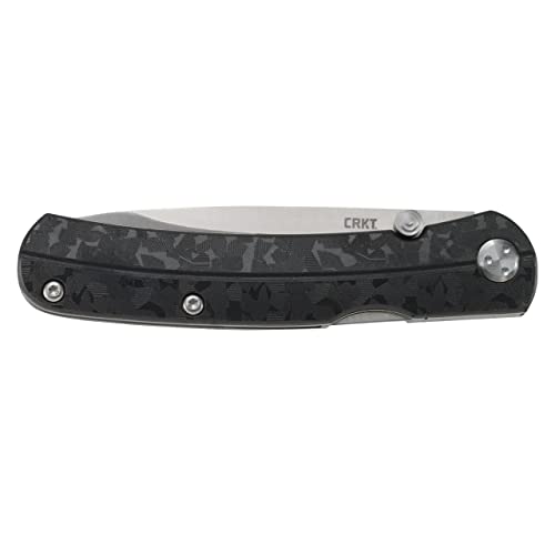 CRKT Kith EDC Folding Pocket Knife: Everyday Carry, Plain Edge Blade, Front Lock, Glass Reinforced Nylon Handle, Pocket Clip, 6433
