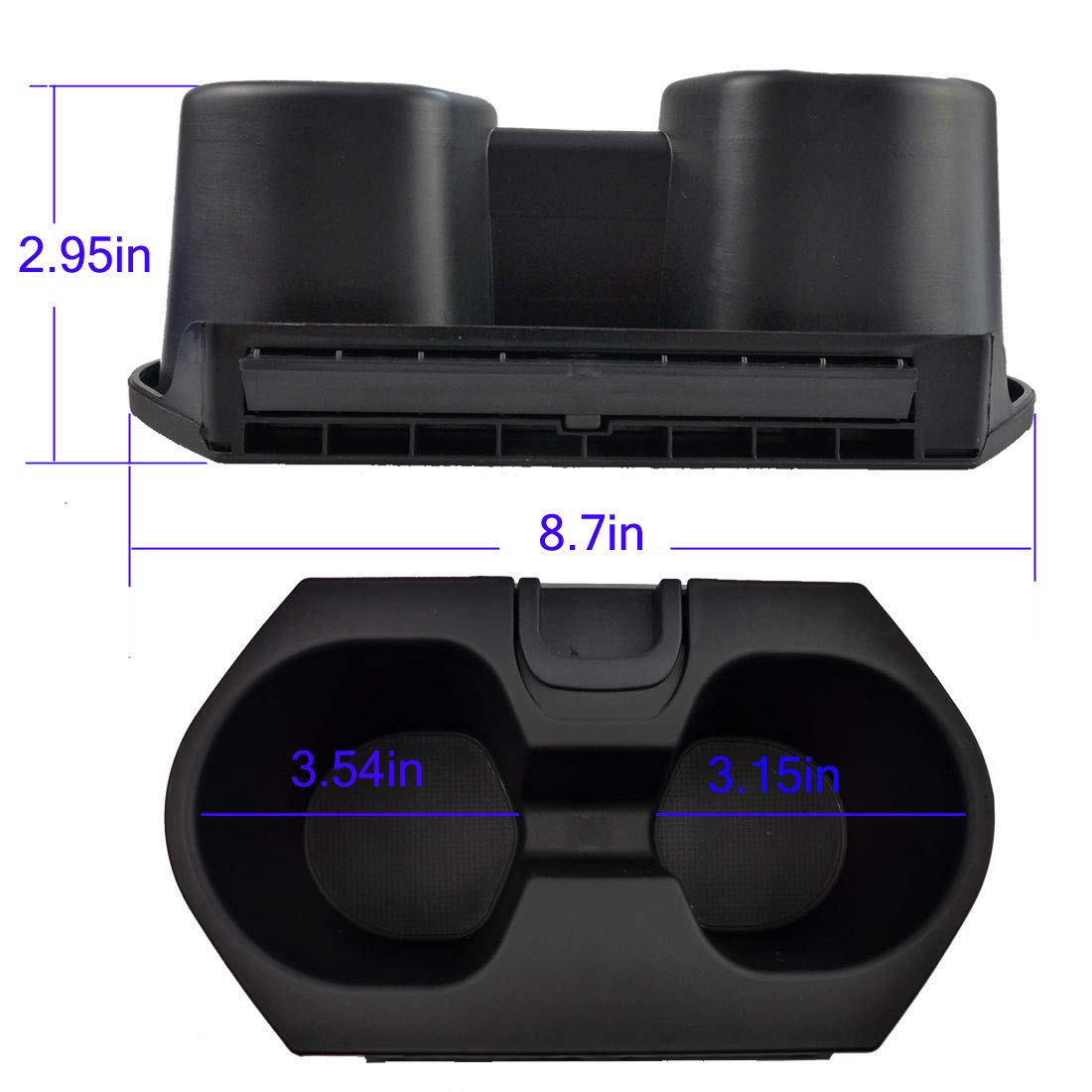 Cup Holder Drink Bottle Holder Adapter Fits for Honda Civic 2016 -2021 Replace 83446-TBA-A01ZA Automotive Car Cup Holders Insert Expansion Adapter(Black,1PCS)