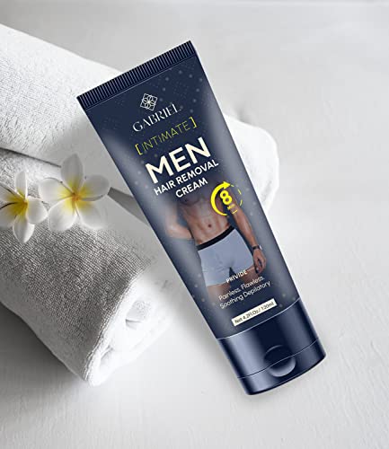 Intimate/Private Hair Removal Cream, Fast & Effective Hair Remover for Men's Underarm, Chest, Back, Legs, and Arms, 4.2 fl oz