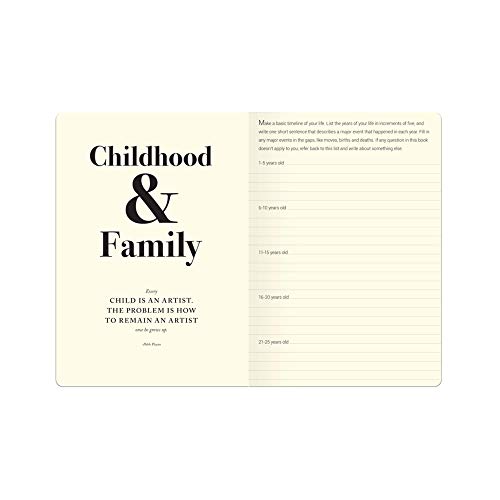 Piccadilly Story of My Life Journal | Personal DIY Memoir | Guided Autobiography Notebook | 204 pages