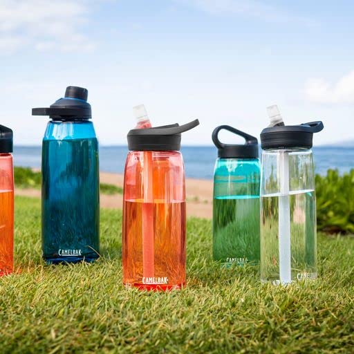 CamelBak eddy+ Water Bottle with Tritan Renew – Straw Top 25oz, True Blue