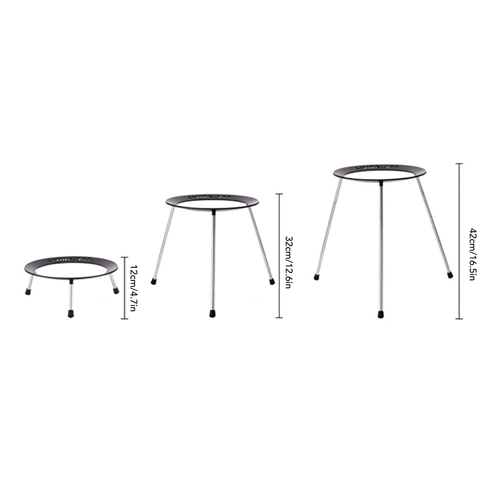 Campfire Tripod Stainless Steel Camping Tripod Grill Portable Open Flame Tripod Stand for Outdoor Cooking Garden Grills