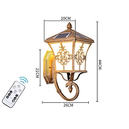 SHIJIANX Solar Lights Outdoor Solar Wall Lantern, Dusk to Dawn Decorative Led Wall Sconce Light Fixture with No Wiring Required -Solar Wall Light-Smart Home Outdoor Waterproof Garden Light
