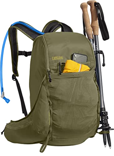 CamelBak Fourteener 26 Hiking Hydration Pack - Hike Backpack - 100oz , Burnt Olive/Golden Palm