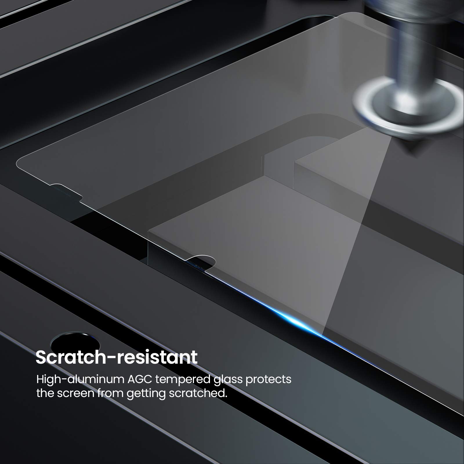 tomtoc [2 Pack Tempered Glass Screen Protector for Nintendo Switch, Easy Installation with Alignment Frame, Anti-Scratch, HD Clear