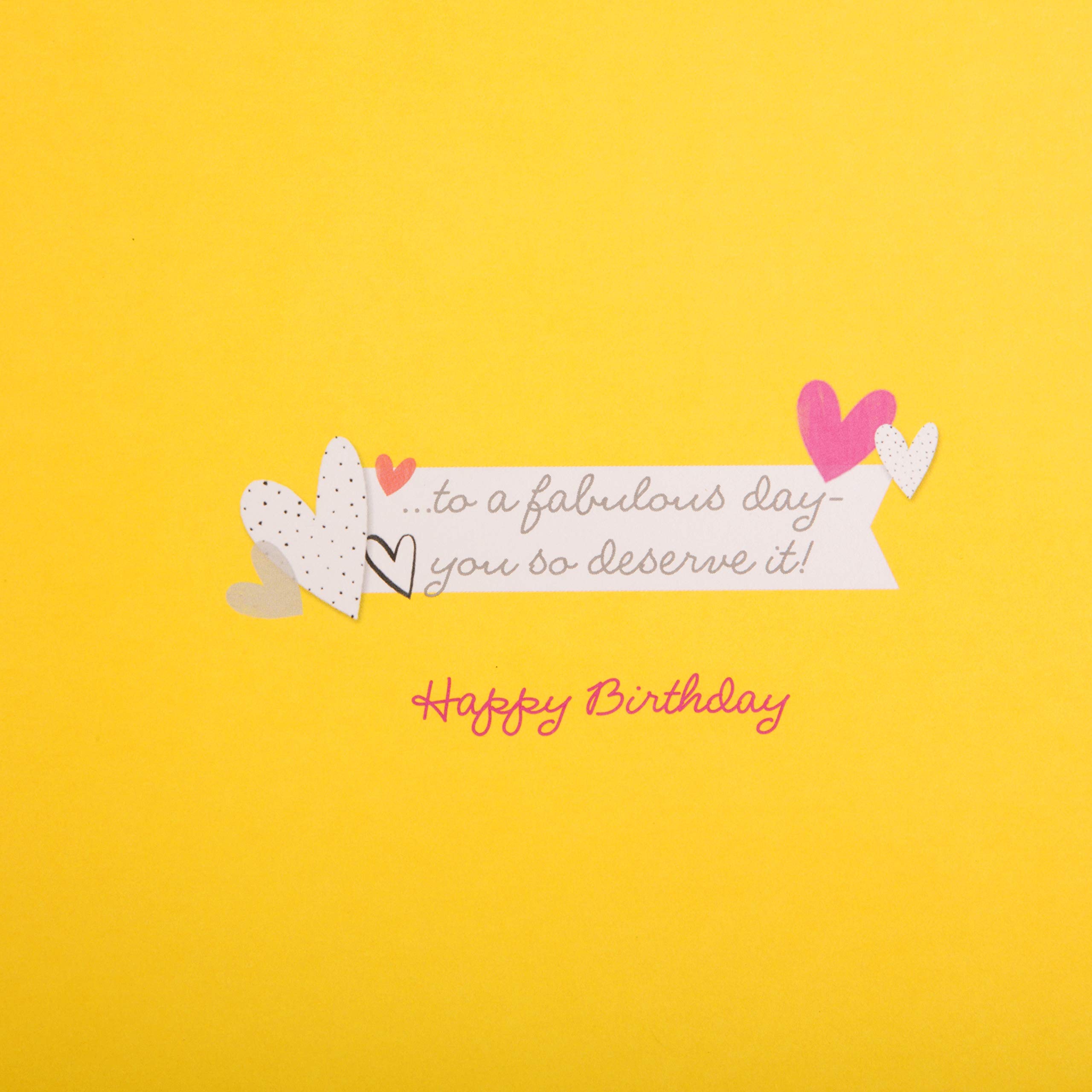 Hallmark Birthday Card For Granddaughter - Glittery Birthday Cake Design