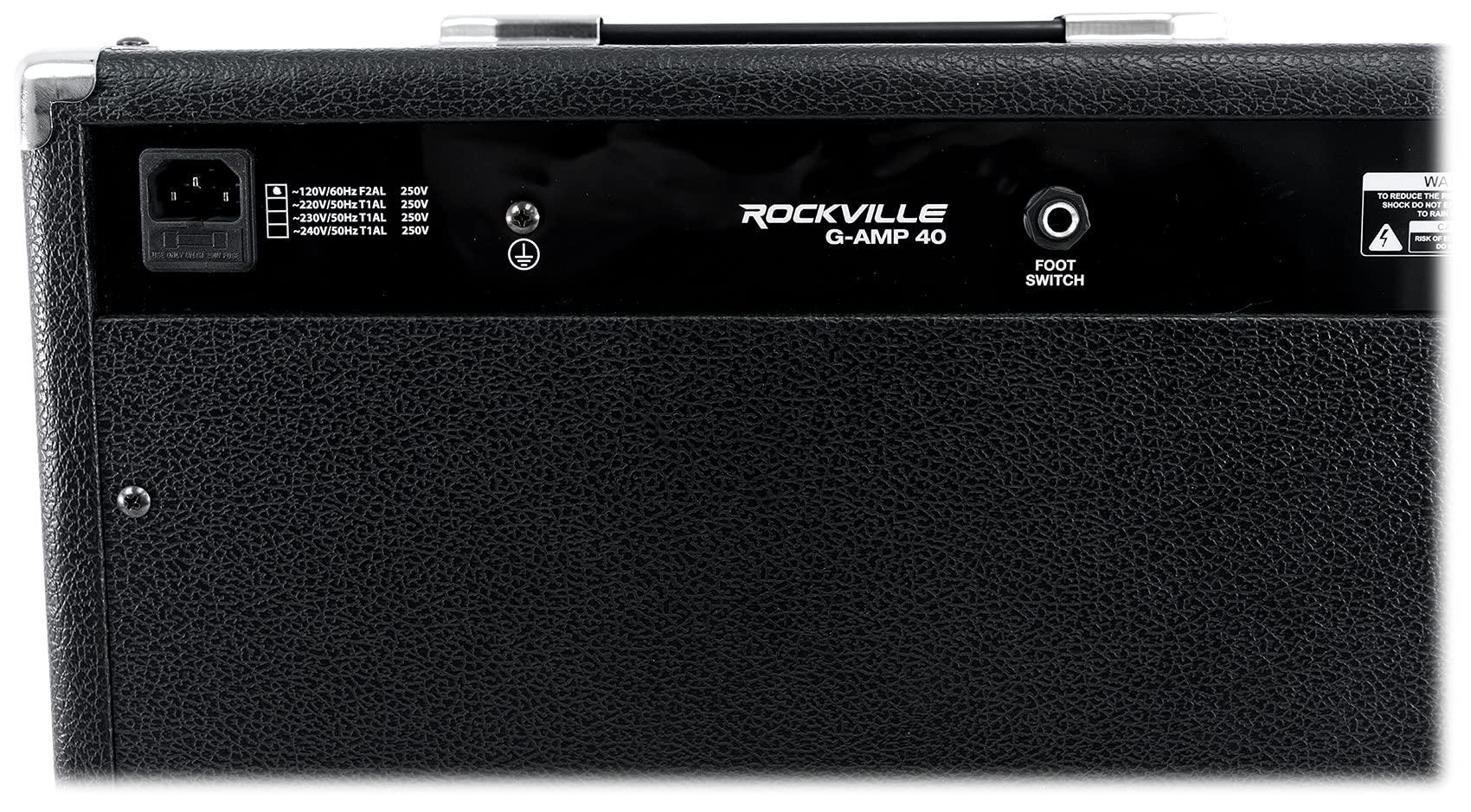 Rockville G-AMP 40 Guitar Amplifier 10" Speaker/Bluetooth/Mic in/USB/Footswitch,Black