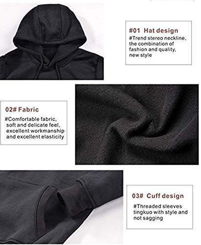 jupkem unisex animation hoodie cosplay Jacket Pullover Sweatshirt with Pocket (XX-Large, Black 1)