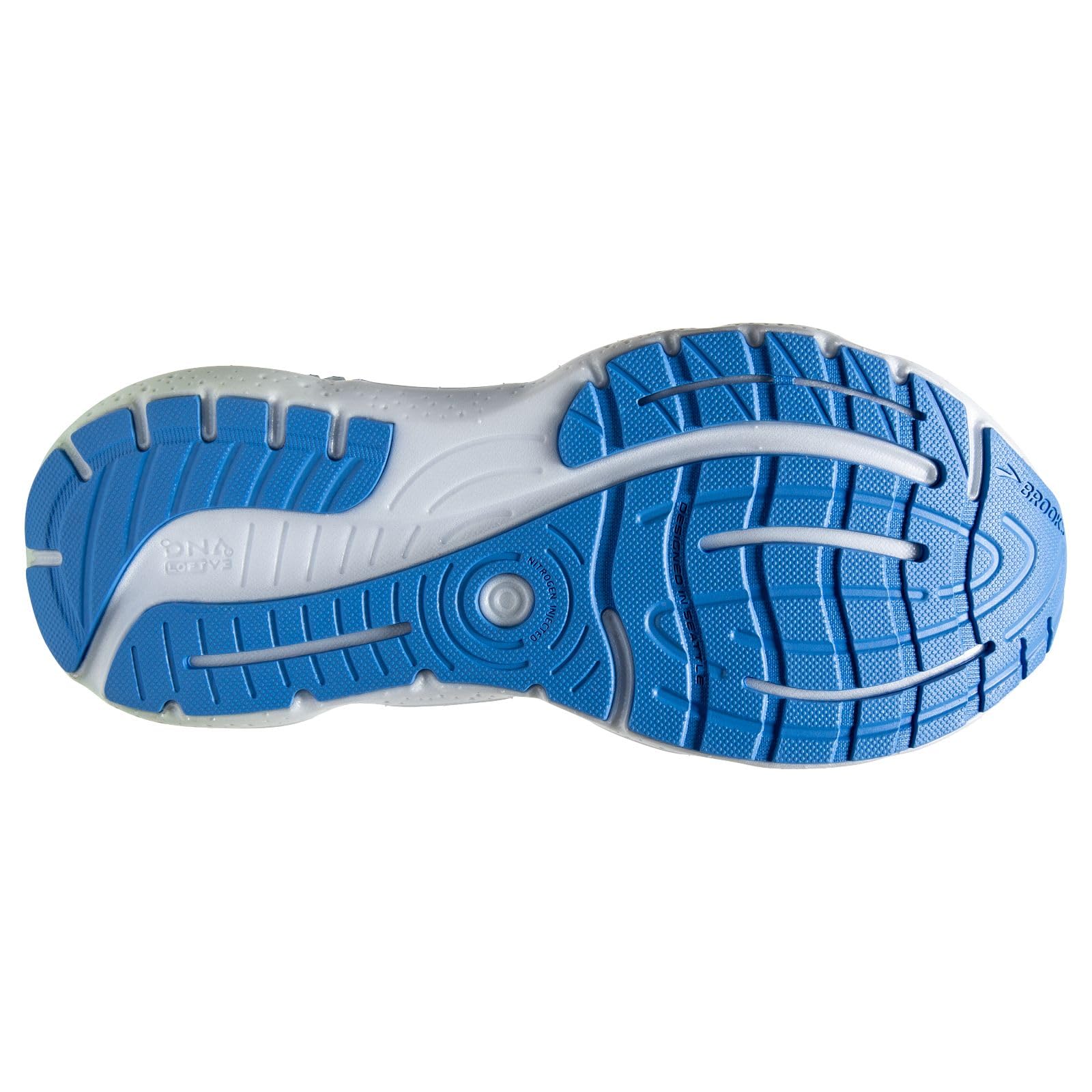 Brooks Women's Glycerin GTS 20 Supportive Running Shoe - Blue Glass/Marina/Legion Blue - 8 Medium