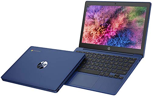 HP Chromebook 11-inch Laptop - MediaTek - MT8183-4 GB RAM - 32 GB eMMC Storage - 11.6-inch HD Display - with Chrome OS - (11a-na0030nr, 2020 Model, Indigo Blue) (Renewed)