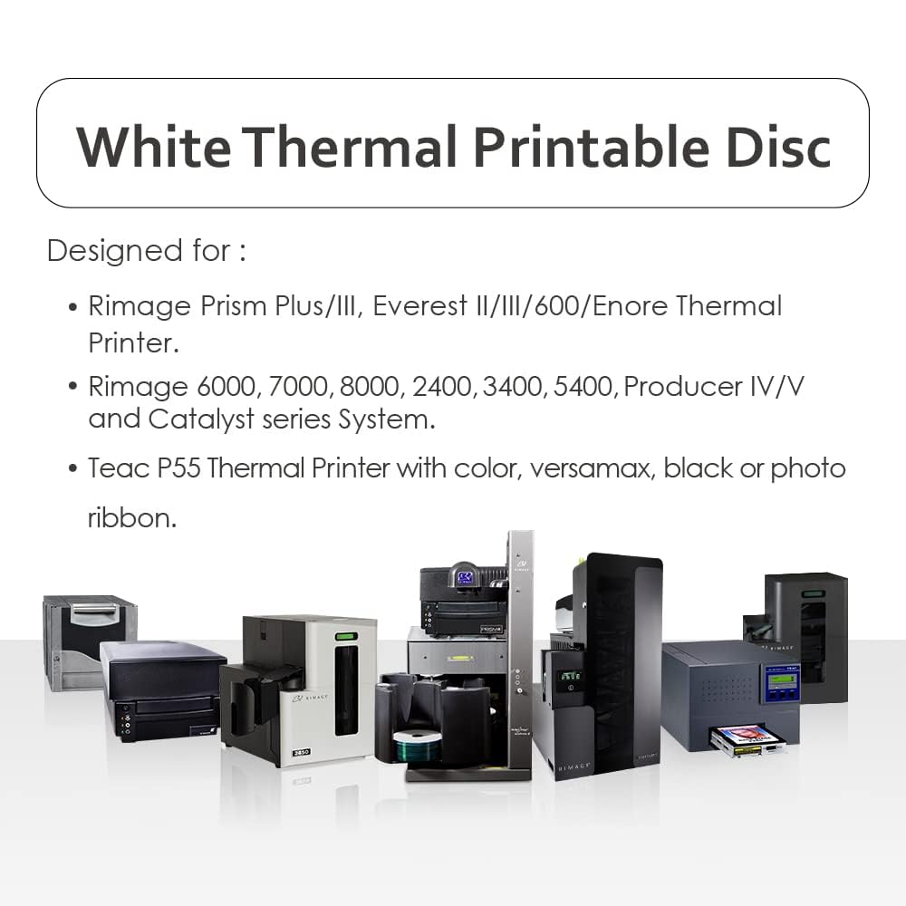 Optical Quantum 25 Pack 6X 25GB BD-R Blu-ray Blank Disc White Thermal Hub Printable