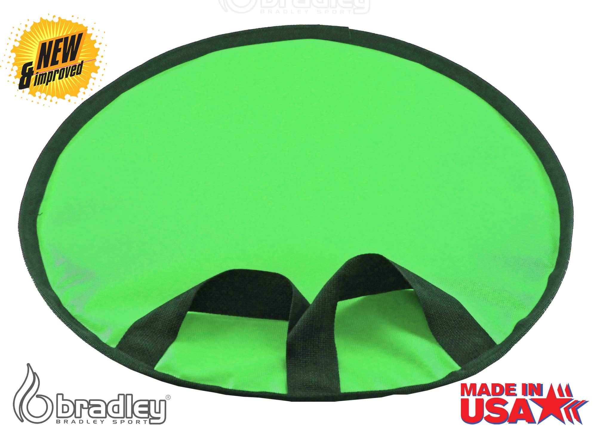 Bradley 36" Magic Carpet Flexible Snow Sled Saucer - Snow Tube Insert (Bright Green)