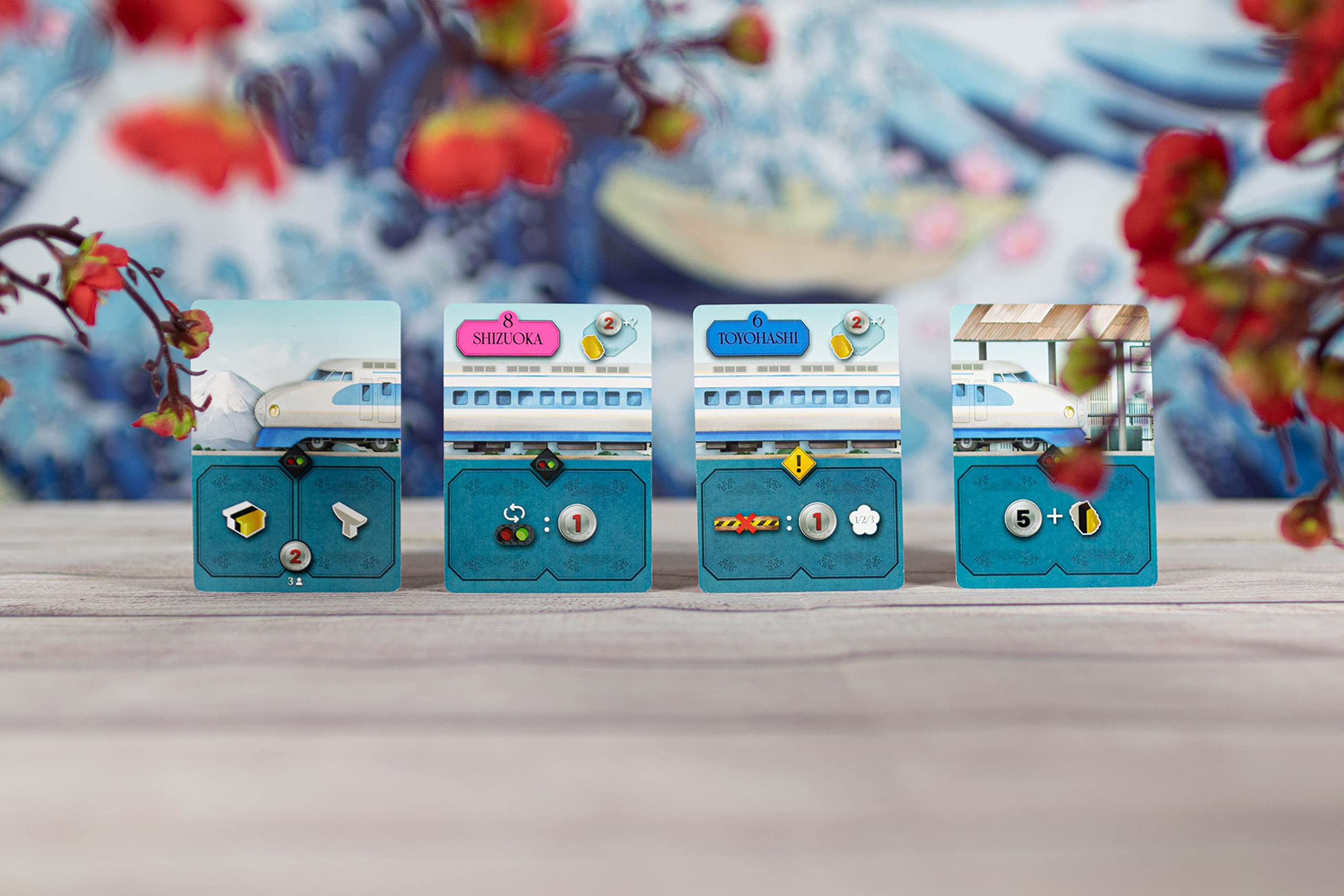 Shinkansen Zero-Kei Board Game - Strategy Game, Train Route Building Game, Fun Railroad Network Game for Kids and Adults, Ages 12+, 1-4 Players, 45-60 Minute Playtime, Made by Ludonova