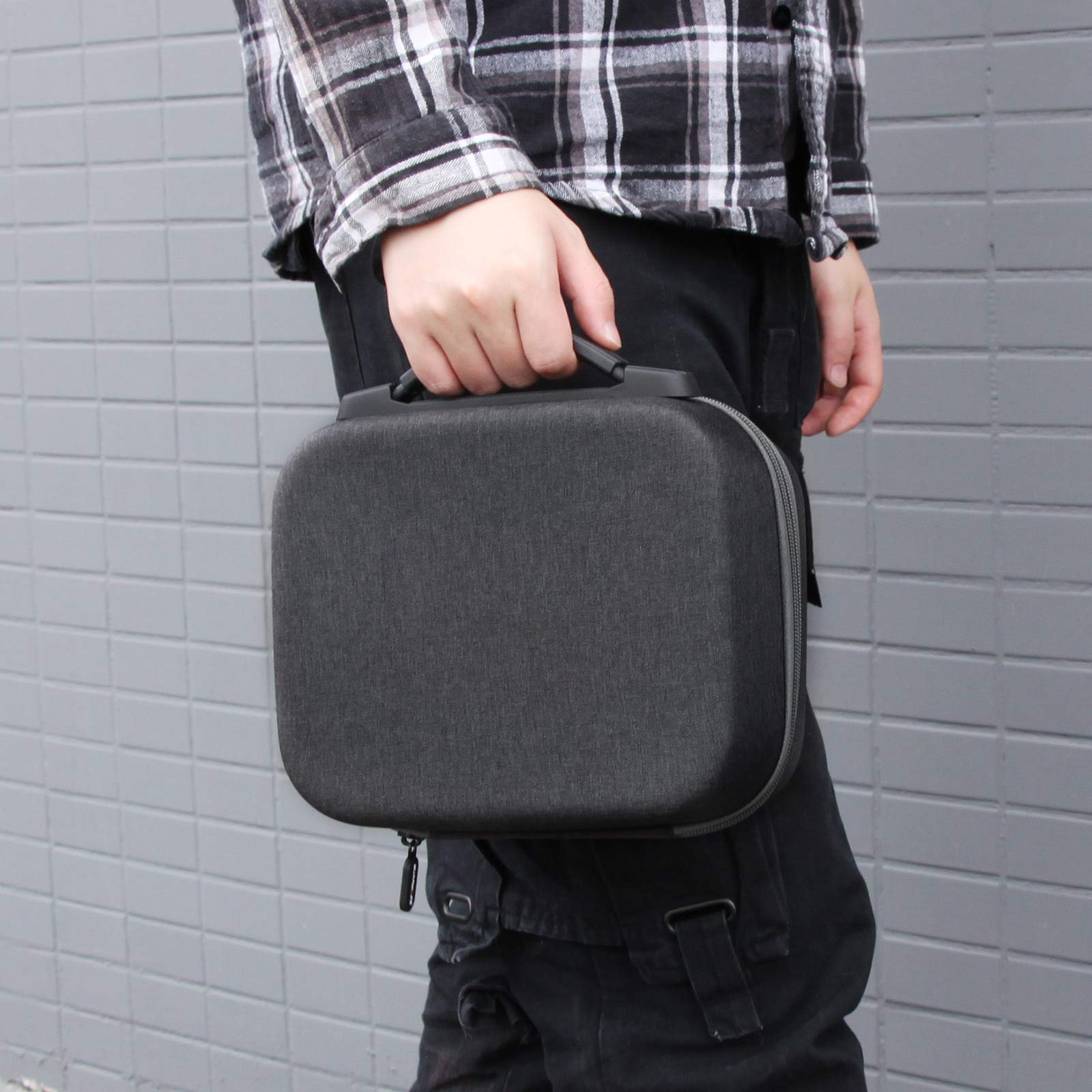 Tineer for DJI FPV Portable Carrying Case, Hard Shell EVA Carrying Case Handbag Shock-proof Scratch-proof Hard Case Storage Bag for DJI FPV Goggles V2 Accessories