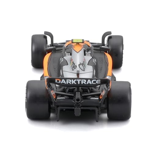 F1 McLAREN MCL60 2023 BRITISH GP - Formula 1 - LANDO NORRIS 4 - Scale 1:43 12 cm - BBurago 38087, Orange Black