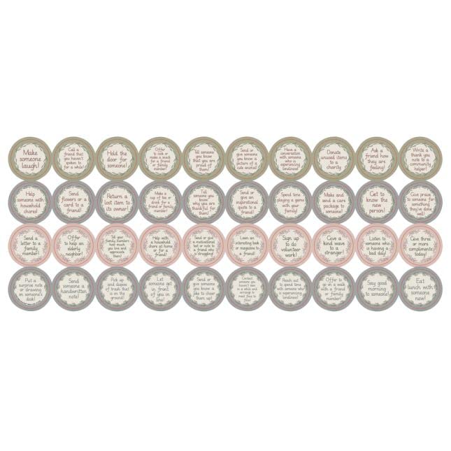 Really Good Stuff Classroom Random Acts of Kindness Chips – Set of 40 – Practice Spreading Kindness & Positivity to Others – Social-Emotional Learning – SEL for The Home and Classroom