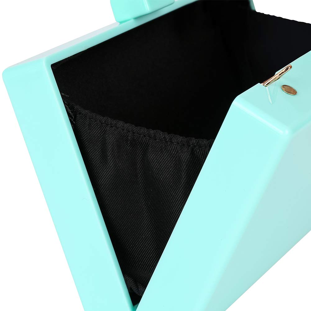 Shiratori Women Evening Clutch Bag, Acrylic Square Box Shoulder HandBags For Wedding Party Tote Purse (Green)