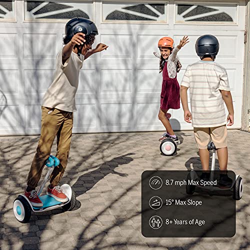 Segway Ninebot S Kids, Smart Self-Balancing Electric Scooter, 800 Watts Power, Max 8 Miles Range & 8.7MPH, Hoverboard with LED Light, Compatible with Mecha kit, UL-2272 Certified