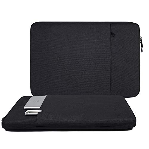 Laptop Sleeve 14 Inch Computer Case Bag for Dell Latitude/Inspiron 14/ XPS 15, HP EliteBook/Chromebook x360/ Pavilion/Stream 14, Lenovo Yoga IdeaPad Flex ThinkPad, ASUS VIvoBook, Black