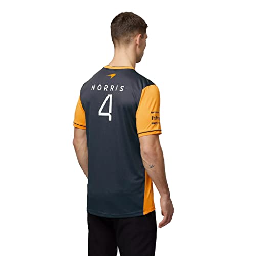 McLaren F1 Men's 2022 Lando Norris Team Replica Set Up T-Shirt (S, Dark Grey)