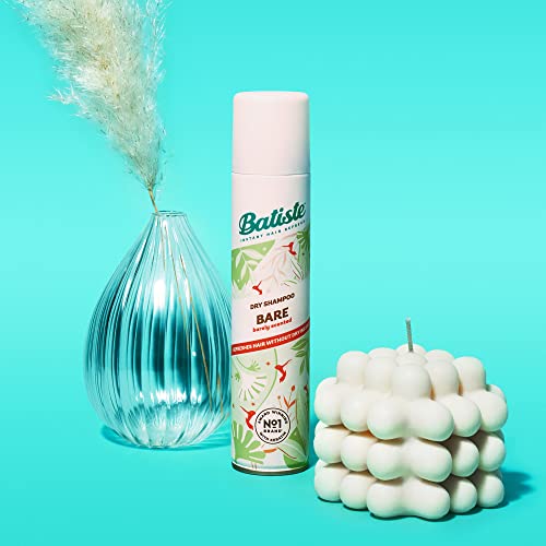 Batiste Dry Shampoo, Bare Fragrance, Refresh Hair and Absorb Oil Between Washes, Waterless Shampoo for Added Hair Texture and Body, Dry Shampoo Bottle 6.35 Oz(Pack of 1)