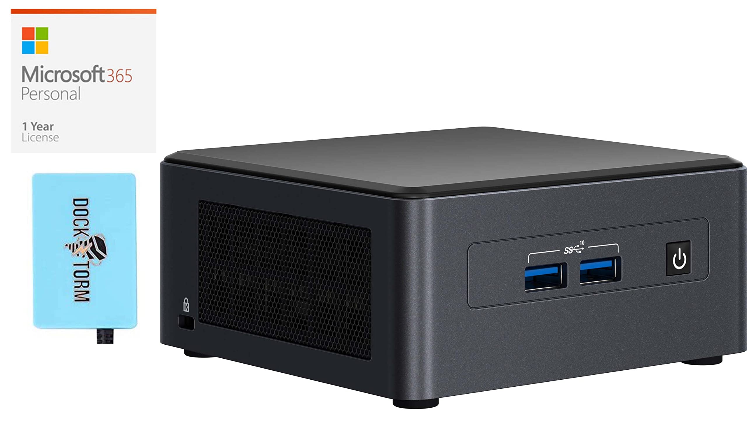 Intel NUC 11 Pro NUC11TNHi5 Home & Business Mini Desktop i5-1135G7 4-Core, 8GB RAM, 500GB HDD (2.5), Iris Xe, WiFi, Bluetooth, HDMI, Win 11 Home with MS 365 Personal, Hub