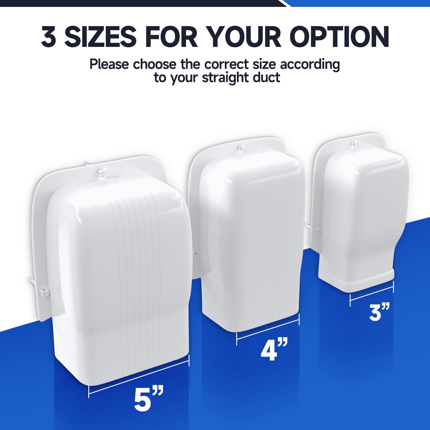 Cestluck 3" Entry Wall Cover, Decorative PVC Line Set Cover Kit Parts Accessories for Ductless Mini Split Air Conditioners, Central AC and Heat Pumps