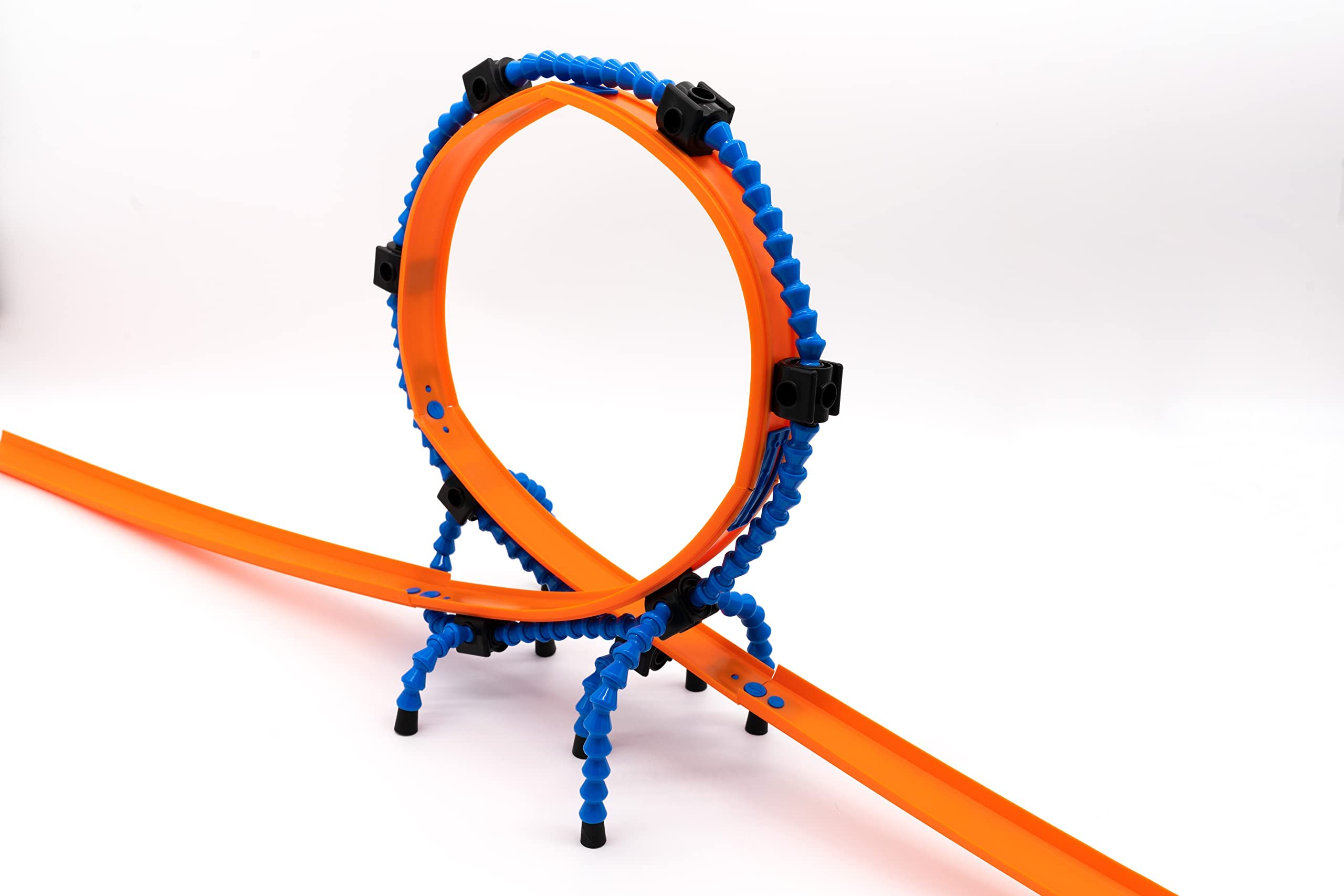 Trackipede Big Bag Building Set - Compatible with Hot Wheels Track and Playsets, Creative Track Building Attachment
