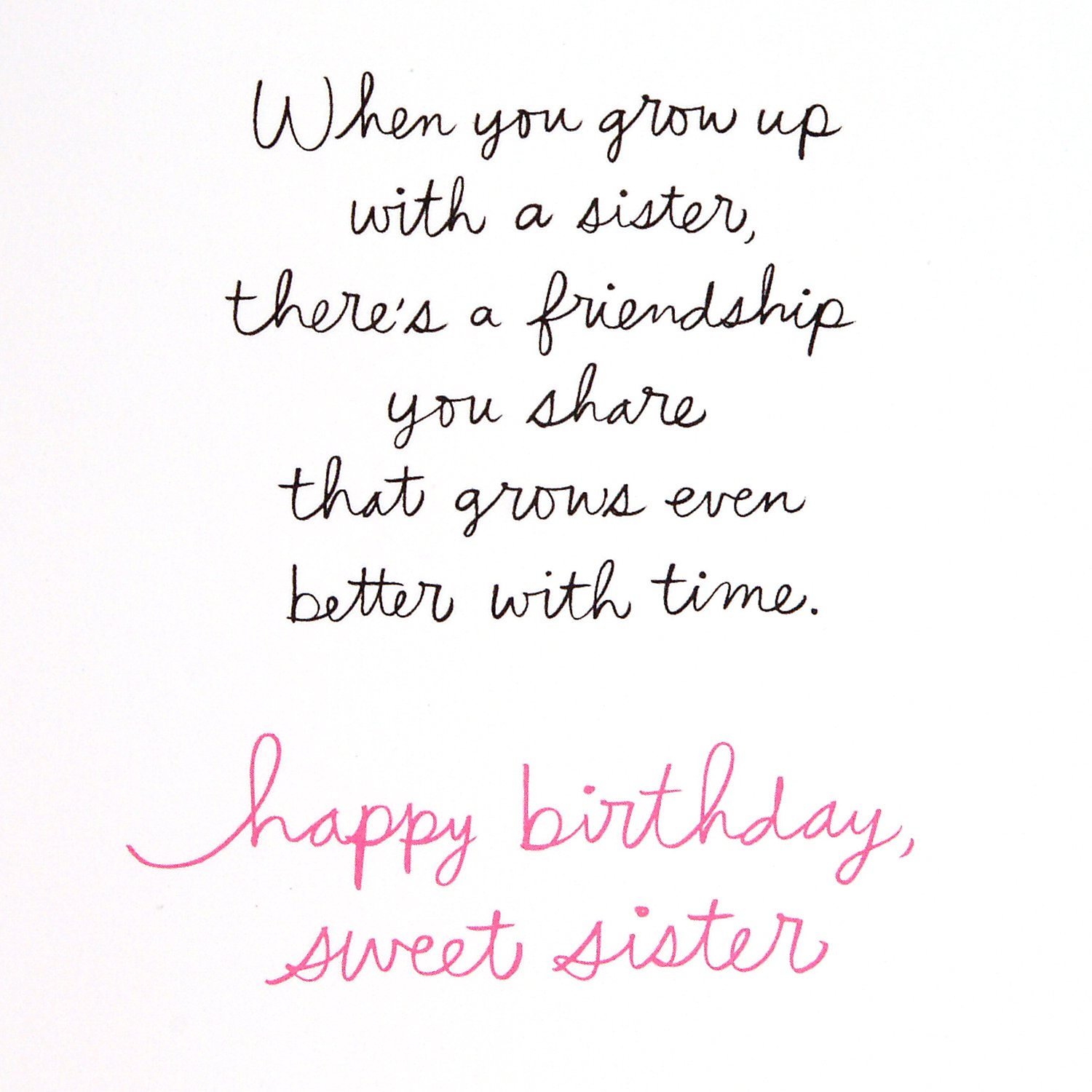 Hallmark Signature Birthday Card for Sister (Butterflies)