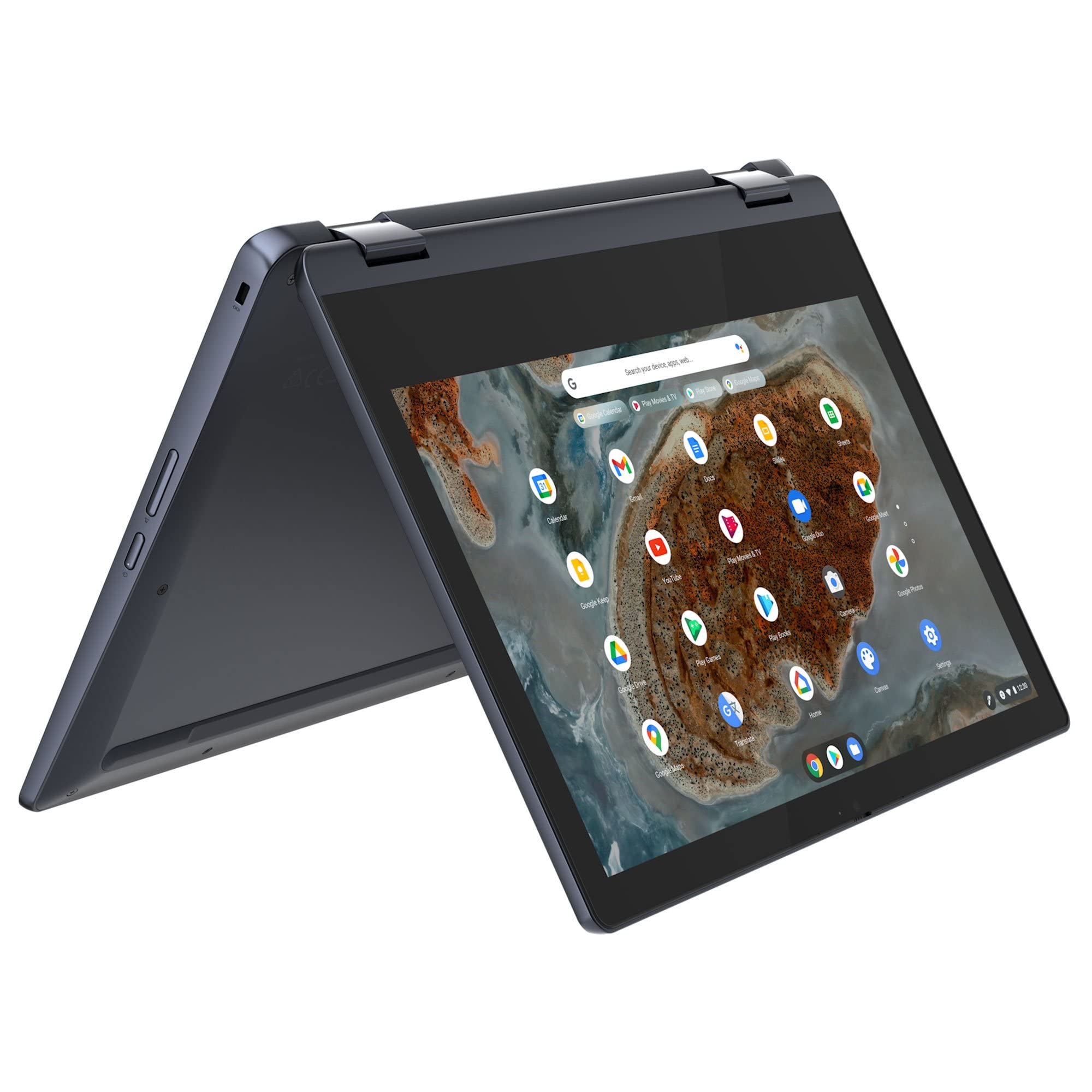 Lenovo 2022 IdeaPad Flex 3 11.6" HD 2-in-1 Touchscreen Chromebook (8-Core MediaTek MT8183, 4GB RAM, 64GB eMMC, Stylus, Webcam) Flip Convertible Home Education Laptop, IST Computers Pen, Chrome OS