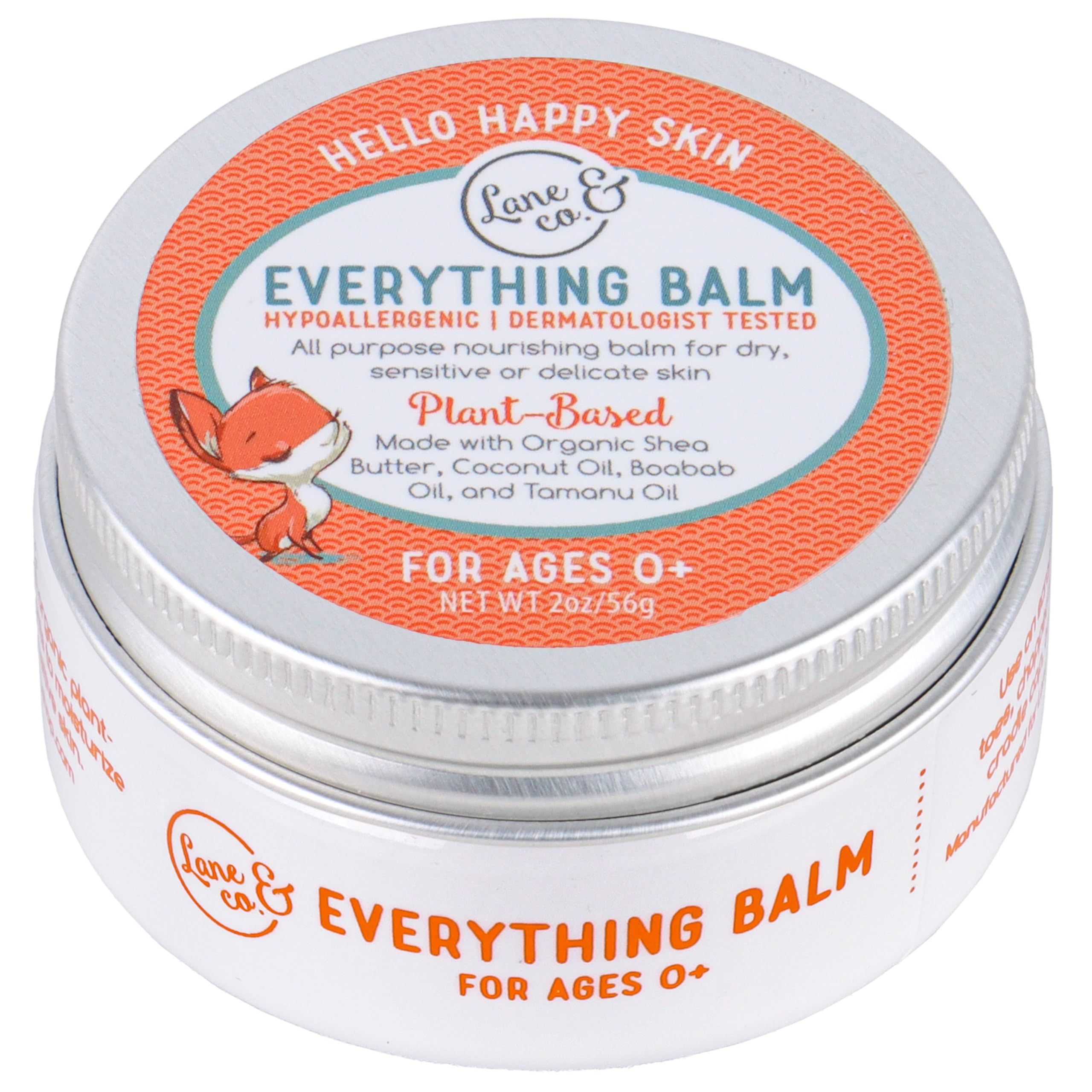 Lane & Co Everything Balm - Plant-Based Baby Care Balm for Diaper Rash, Cradle Cap, Chapped Lips, Dry Skin - Ideal for Sensitive, Delicate Newborn Skin - Suitable for Babies, Kids, Mothers, Adults
