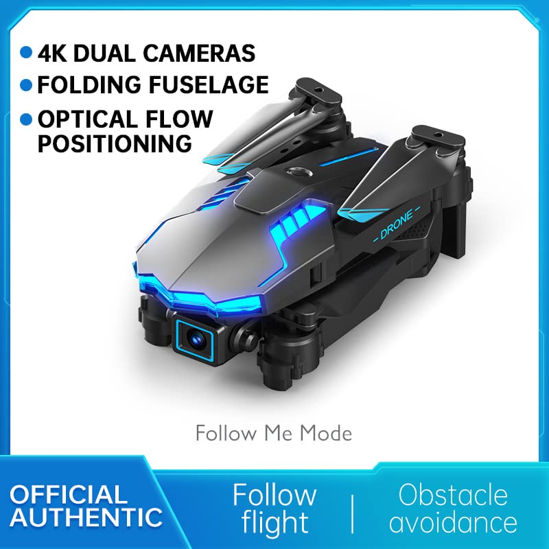 PUINGREN X6pro RC Drone With 4khd Dual Camera,Drone Altitude Hold Mode (optical Flow Location)Intelligent Obstacle Avoidance Remote Control Aircraft Toy (Single camera + 2 batter)
