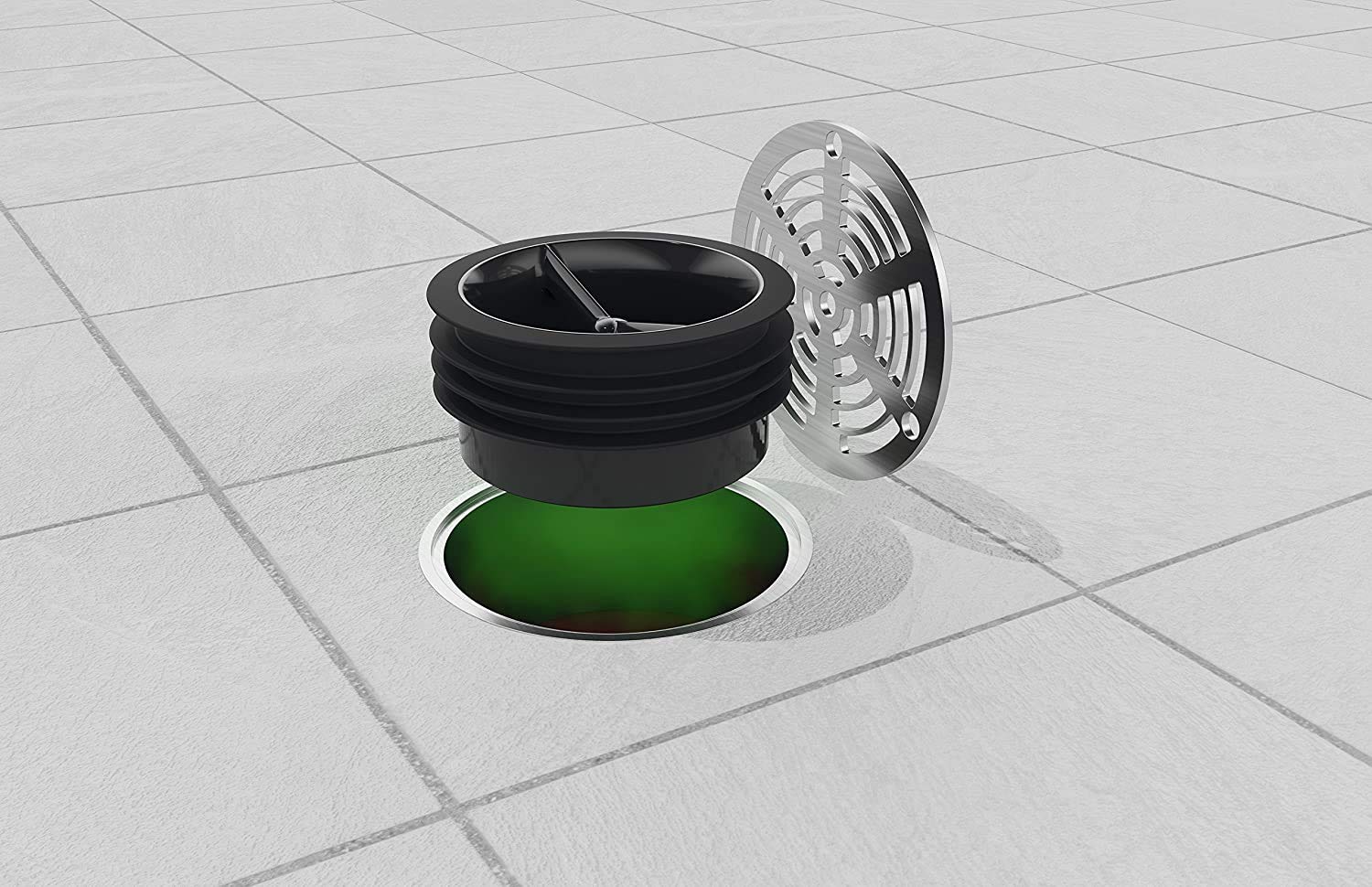 G Green Drain Waterless Trap Seal, 3 Inch