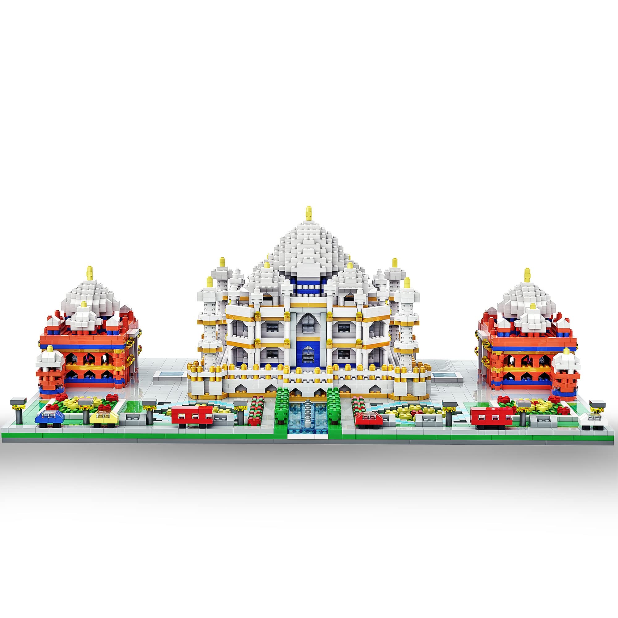 SEMKY Micro Mini Blocks Taj Mahal Famous Landmark Model Set,(5477Pieces) -Building and Architecture Toys Gifts for Kid and Adult